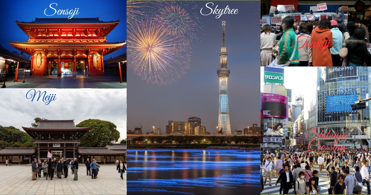 Top 5 Tourist Spots in Tokyo | Temples, Towers, and Markets